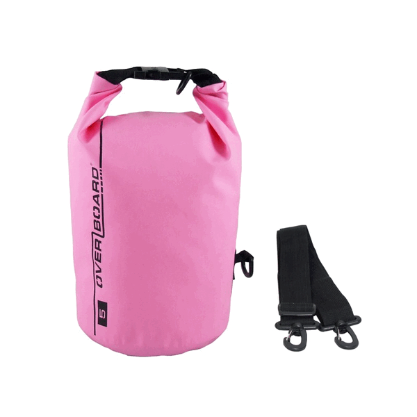 Bainbridge International > 5 Litre Dry Tube Bag Pink Waterproof 24cm x 19cm